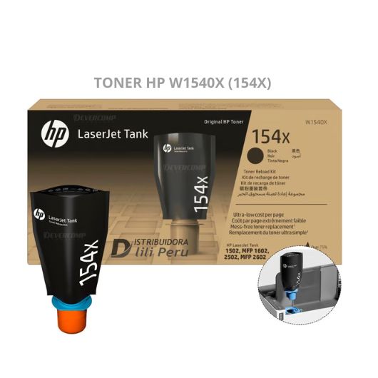 Cartucho toner hp w1540x (154x) l.j. 1502 black 5,000 pgs ...